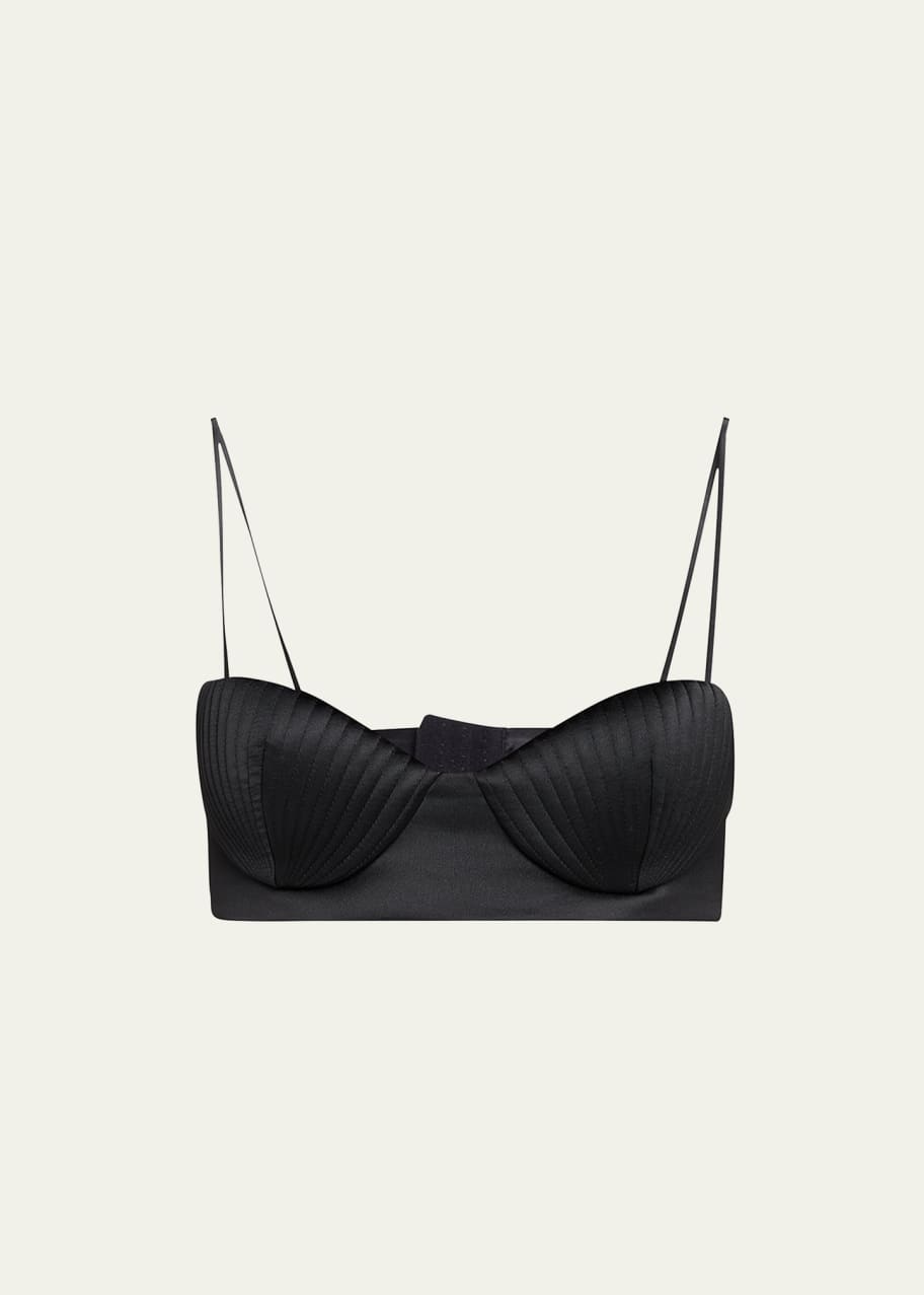 Bevza Seashell Seamed Bustier Top - Bergdorf Goodman