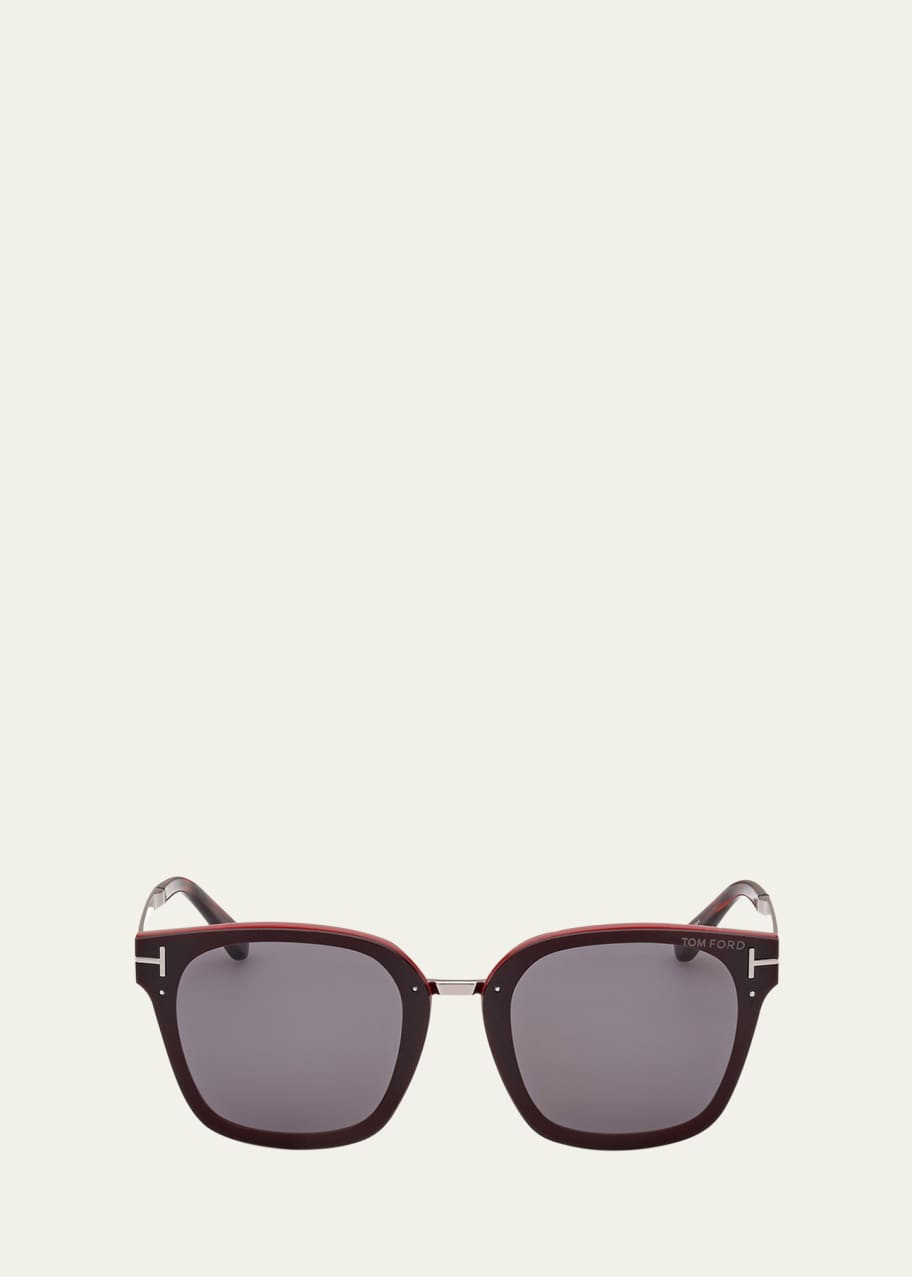 TOM FORD Philippa Square Injection Plastic Sunglasses - Bergdorf Goodman
