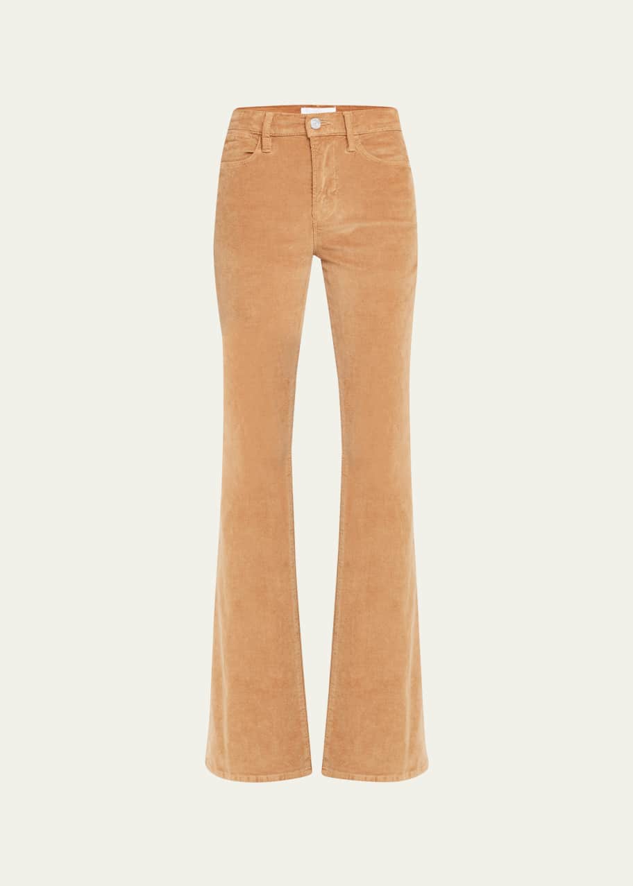 FRAME Le High Flare Cord High-Rise Flared Corduroy Pants - Bergdorf Goodman