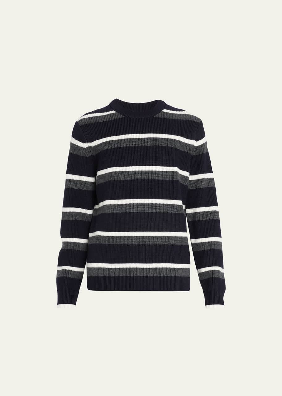 Theory Men's Gary Striped Wool Sweater - Bergdorf Goodman