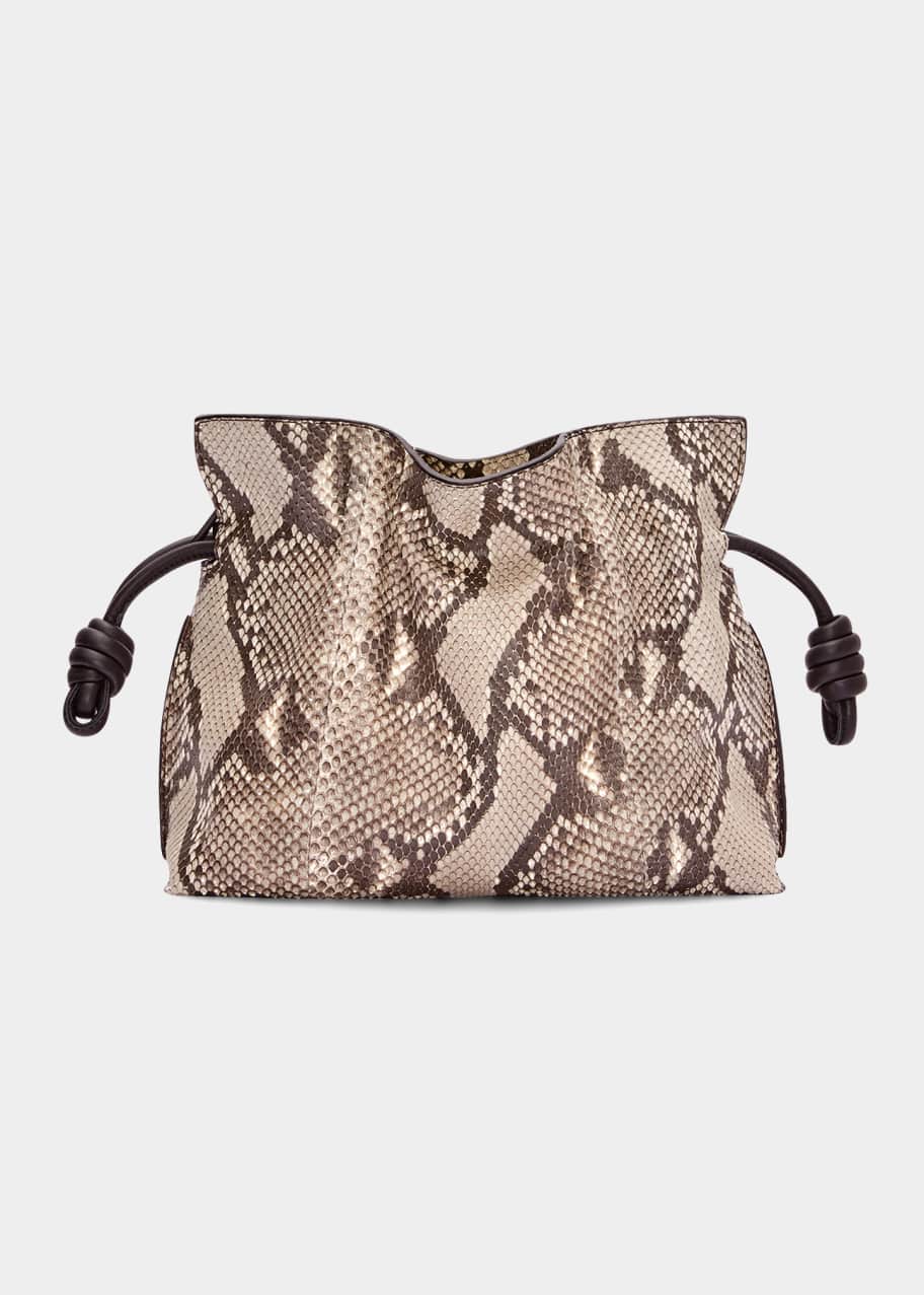 Loewe Flamenco Python Clutch Bag - Bergdorf Goodman