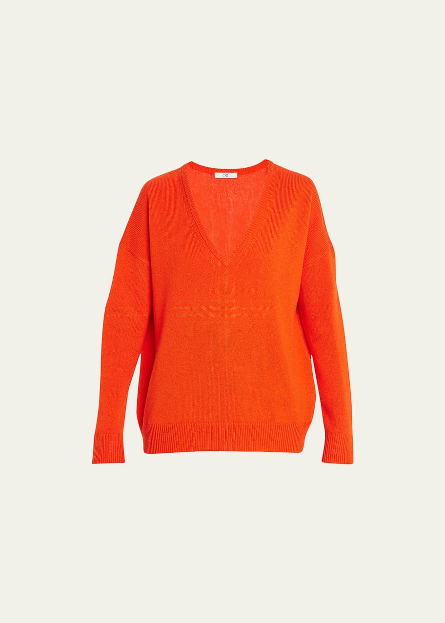 Co Cashmere V-Neck Sweater - Bergdorf Goodman
