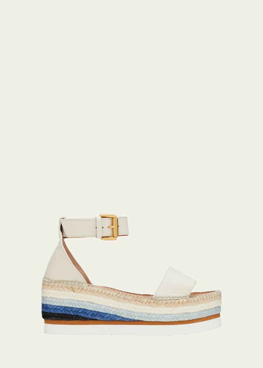 See by Chloe Glyn Colorblock Wedge Espadrille Sandals - Bergdorf Goodman