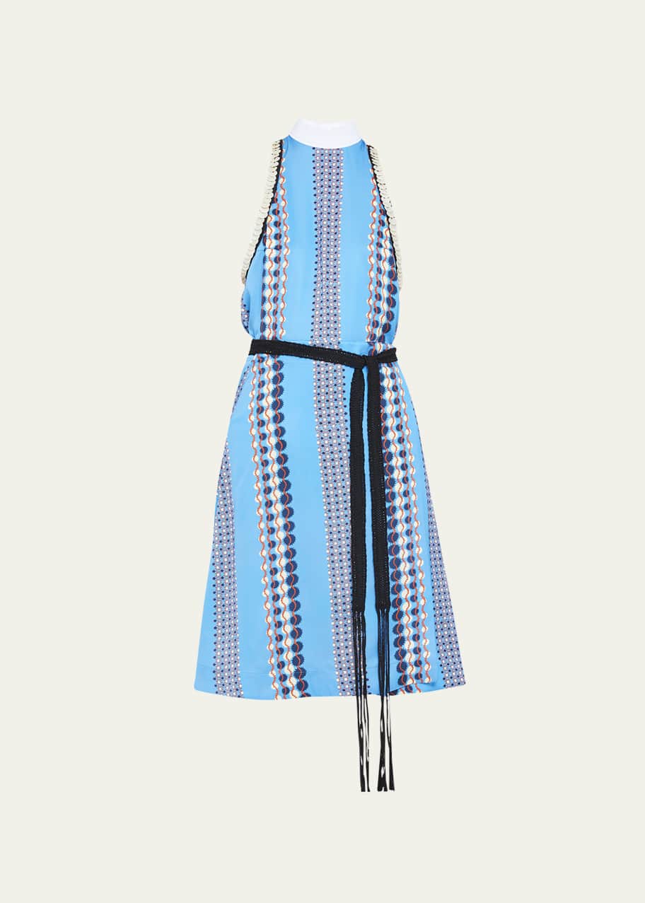 Wales Bonner Chari Printed Skirt - Bergdorf Goodman