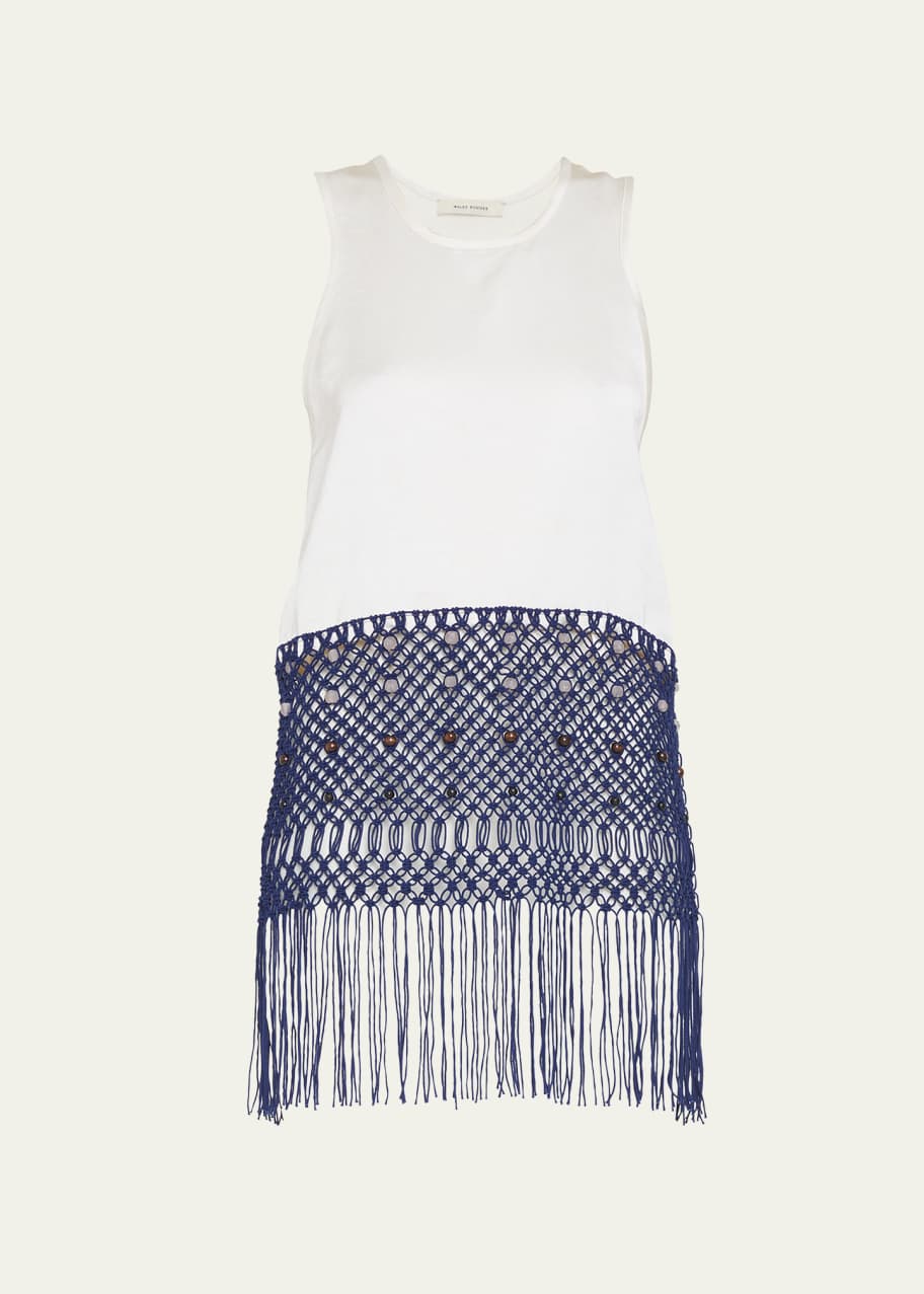 Wales Bonner Vision Macrame Tank Top - Bergdorf Goodman
