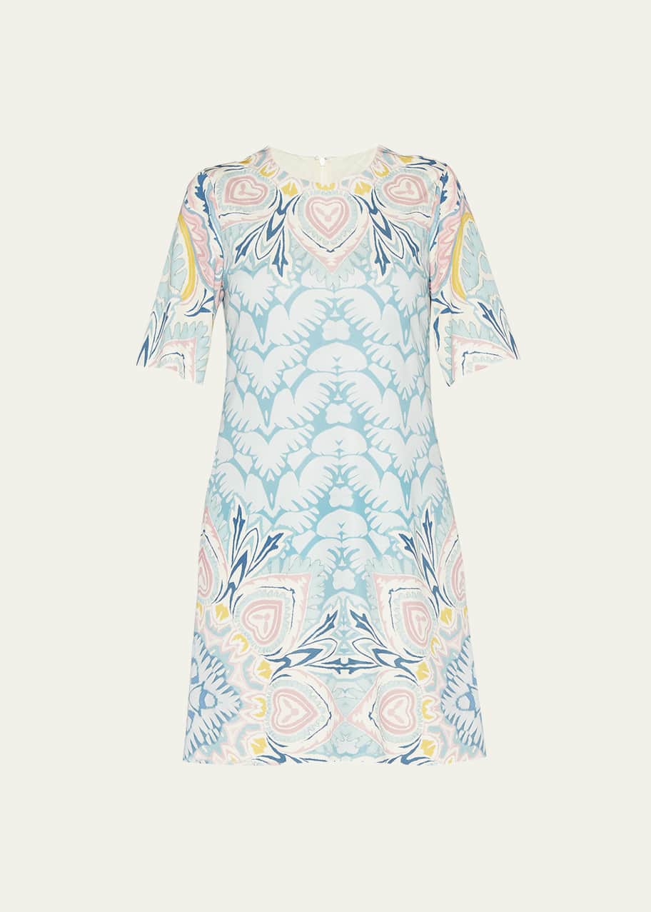 Etro Abstract-Print Mini Dress - Bergdorf Goodman