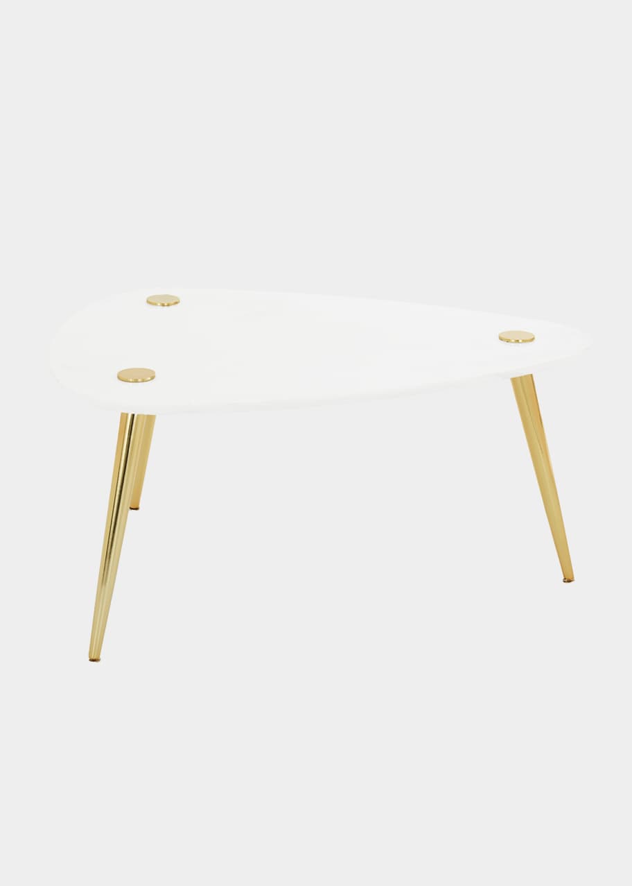 Jonathan Adler Large Marble Triangle Table - Bergdorf Goodman