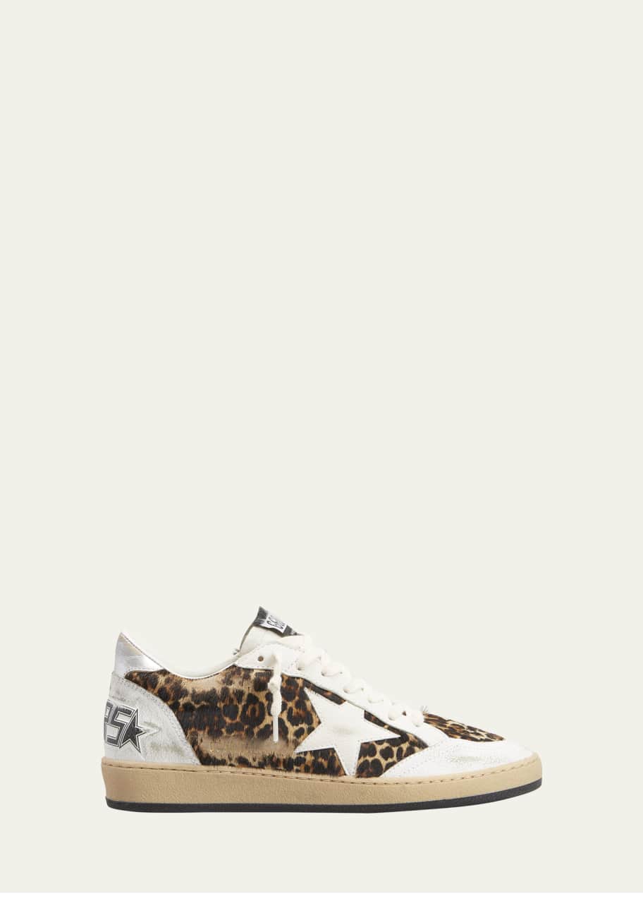 Golden Goose Ballstar Leopard Low-Top Sneakers - Bergdorf Goodman