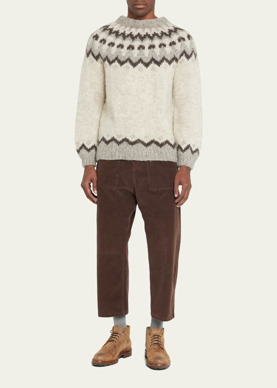 Nili Lotan Men's Alan Fair Isle Sweater - Bergdorf Goodman