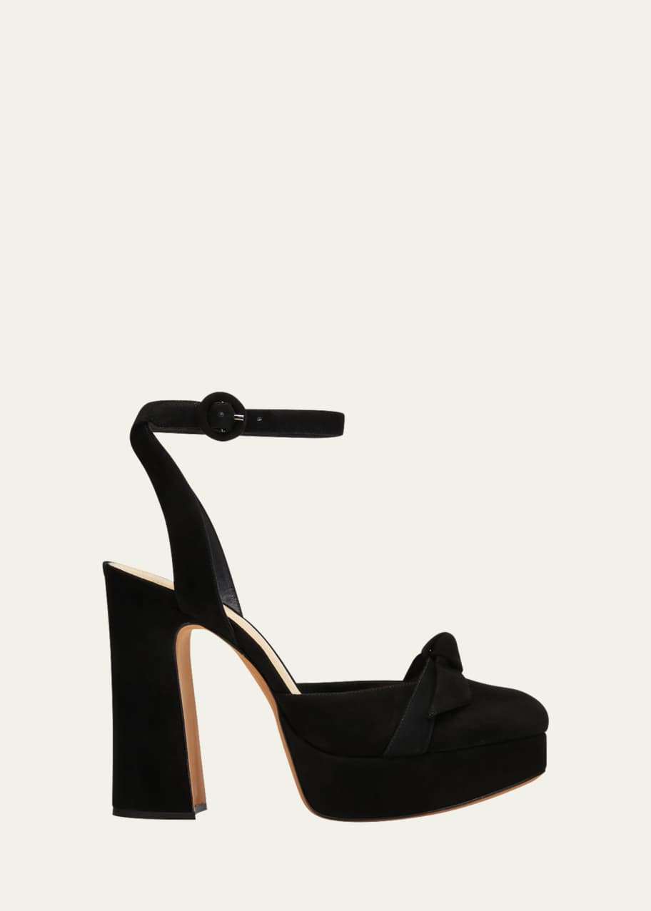 Alexandre Birman Clarita Vita Suede Platform Pumps - Bergdorf Goodman