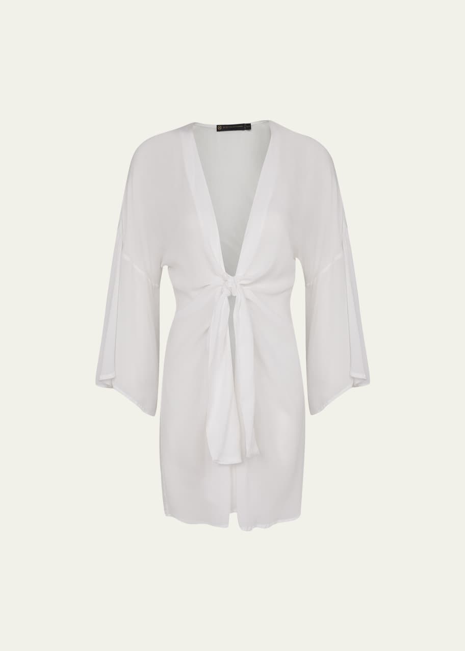 Vix Solid Perola Knot Short Coverup Bergdorf Goodman