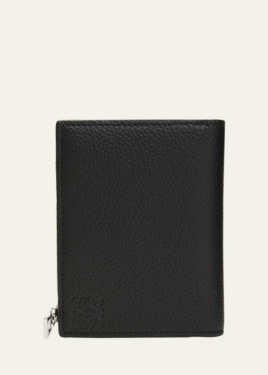 Loewe Men's Leather Bifold Wallet with Zip Coin Pocket - Bergdorf Goodman