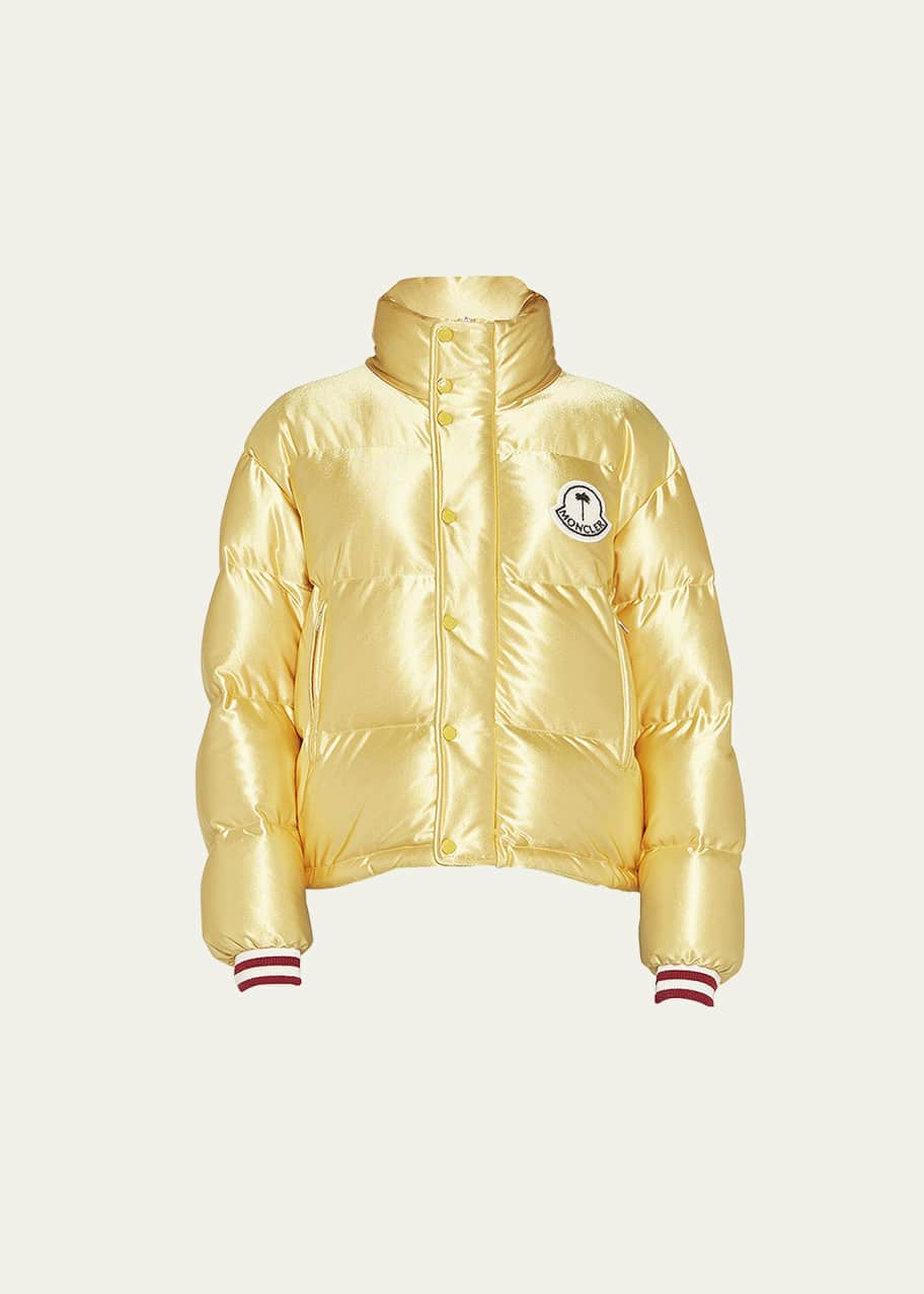 gold moncler jacket