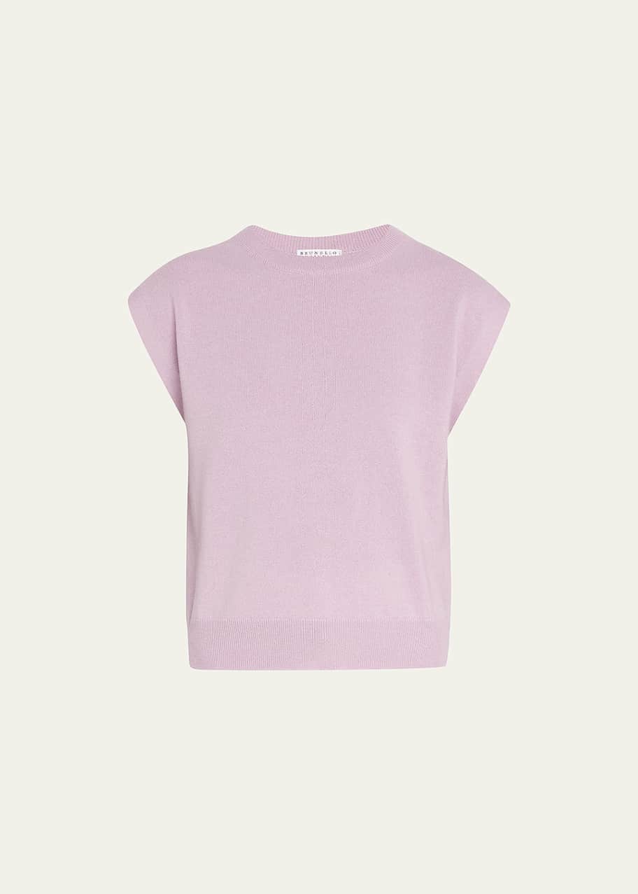 Brunello Cucinelli Cashmere Shell With Monili Detail - Bergdorf Goodman