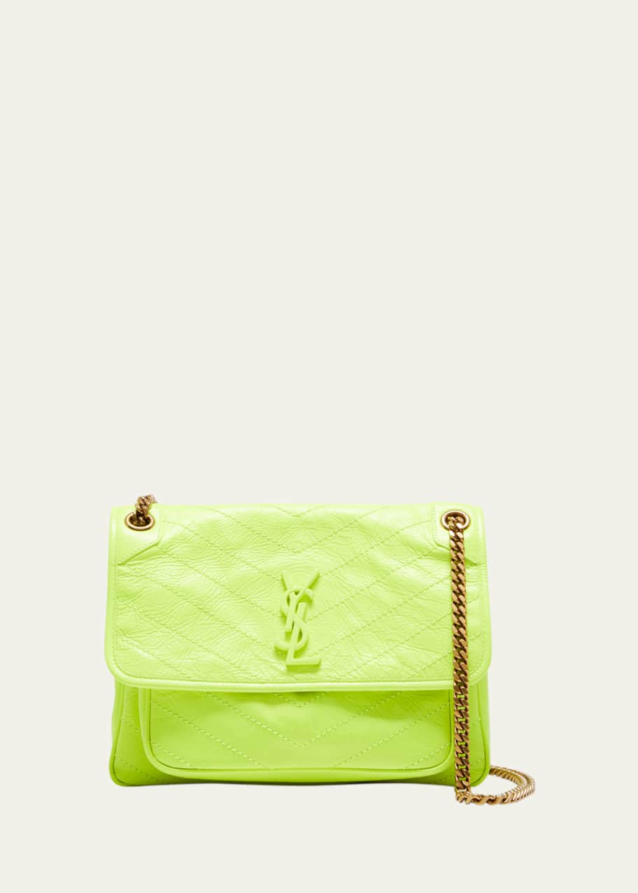 Saint Laurent Niki Medium YSL Fluorescent Shoulder Bag - Bergdorf Goodman