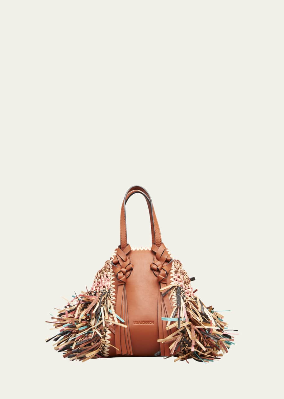 Ulla Johnson Gio Multicolor Fringe Leather Crossbody Bag - Bergdorf Goodman