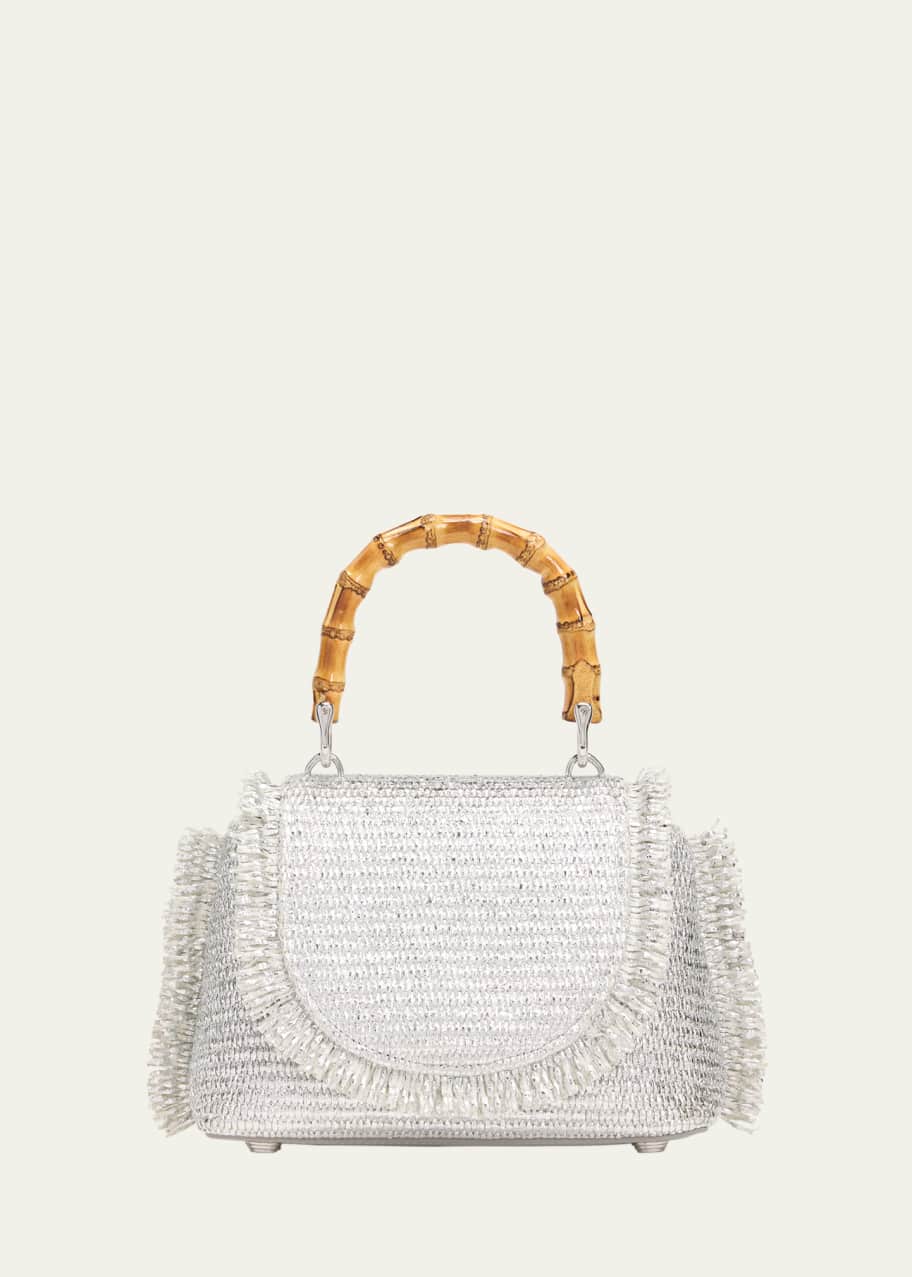 Cult Gaia Ozzy Mini Fringe Metallic Top-Handle Bag - Bergdorf Goodman