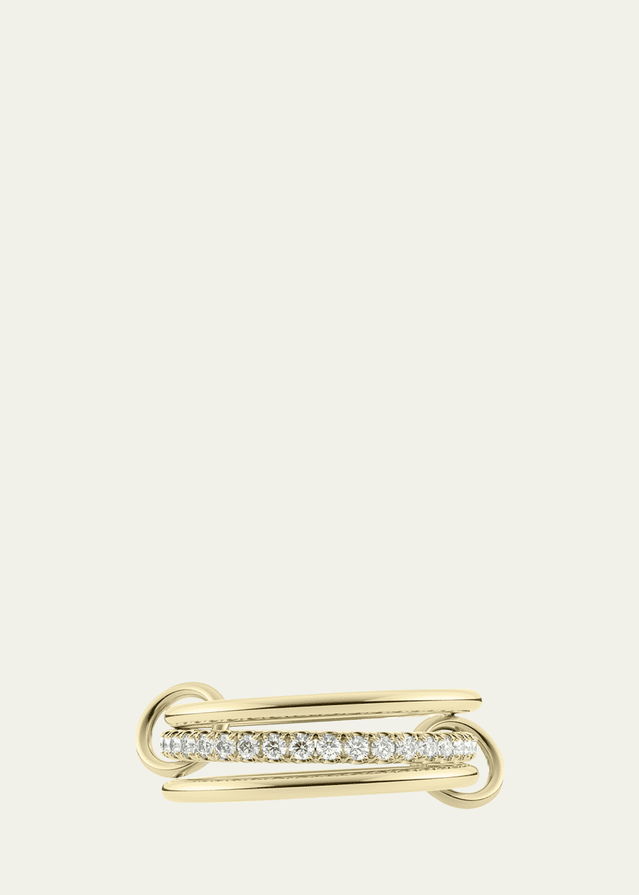 Spinelli Kilcollin Tigris 18K Gold Stacked Diamond Ring - Bergdorf Goodman