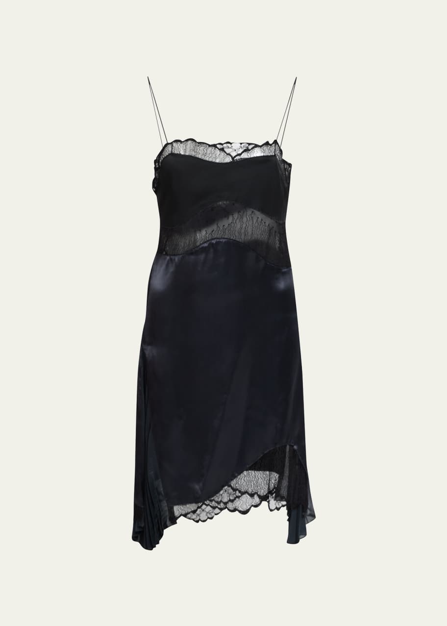 Victoria Beckham Mice-Media Lace Intarsia Cami Mini Dress - Bergdorf ...