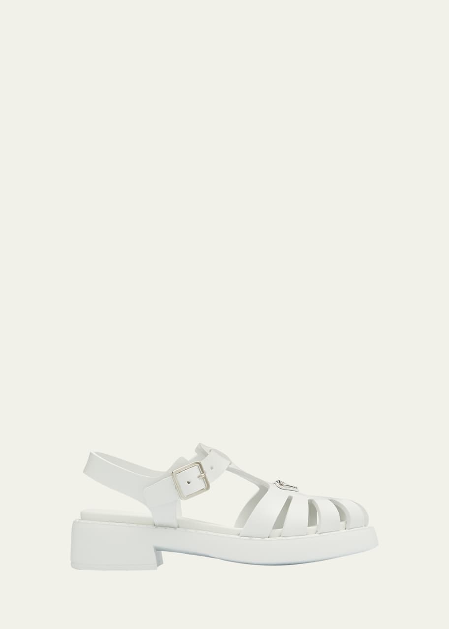 Prada Soft Cage Vinyl Sandals - Bergdorf Goodman