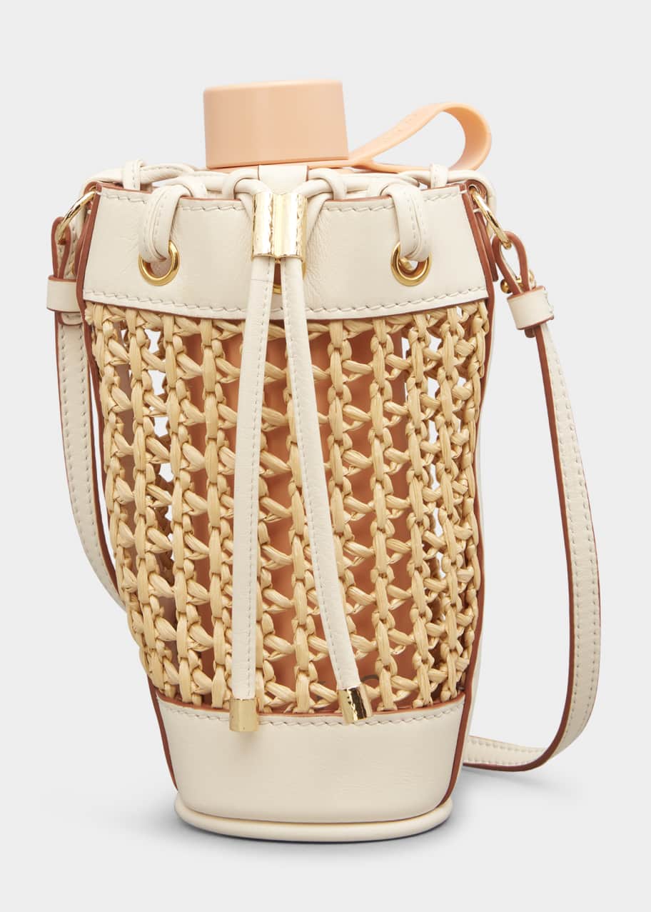 Ulla Johnson Willow Woven Leather Bottle Carrier - Bergdorf Goodman