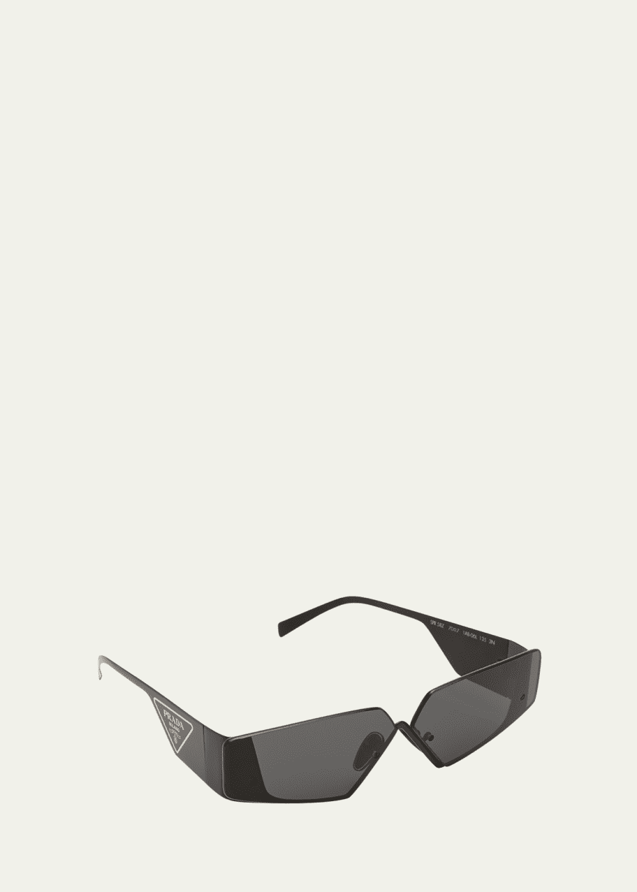 Prada Men's Triangle Logo Rimless Sunglasses - Bergdorf Goodman