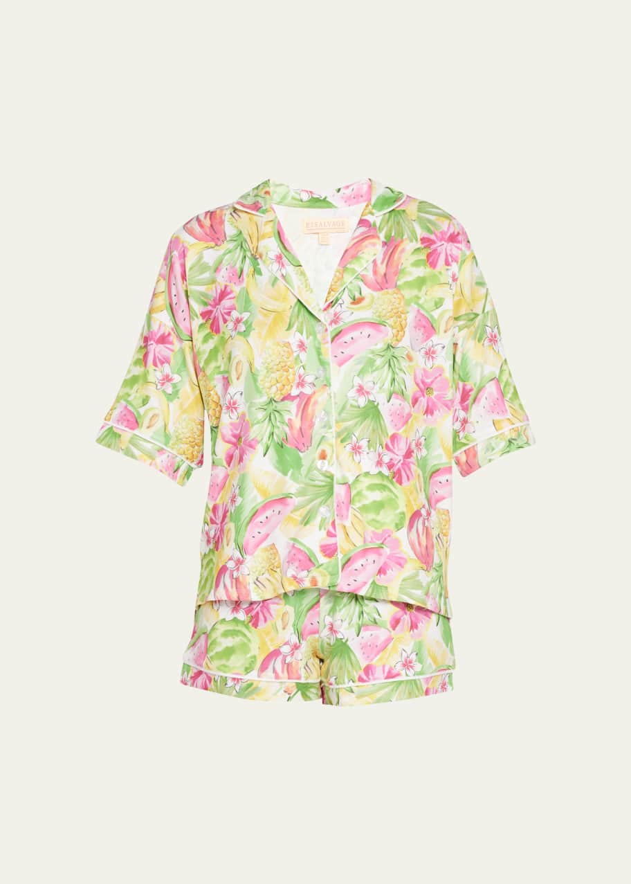 PJ Salvage That Banana Fruit-Print Pajama Set - Bergdorf Goodman