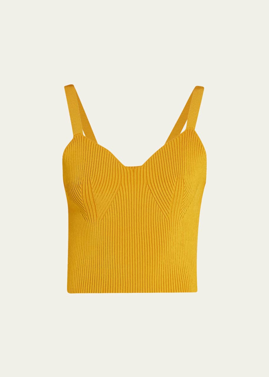 Vince Ribbed Sweetheart Bralette Top - Bergdorf Goodman
