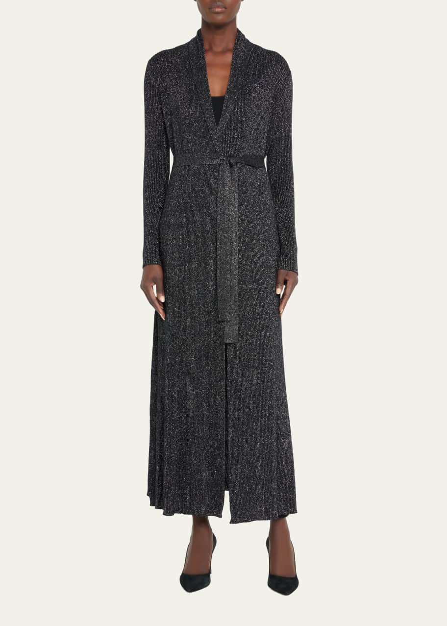 L'Agence Marija Metallic Duster Cardigan - Bergdorf Goodman