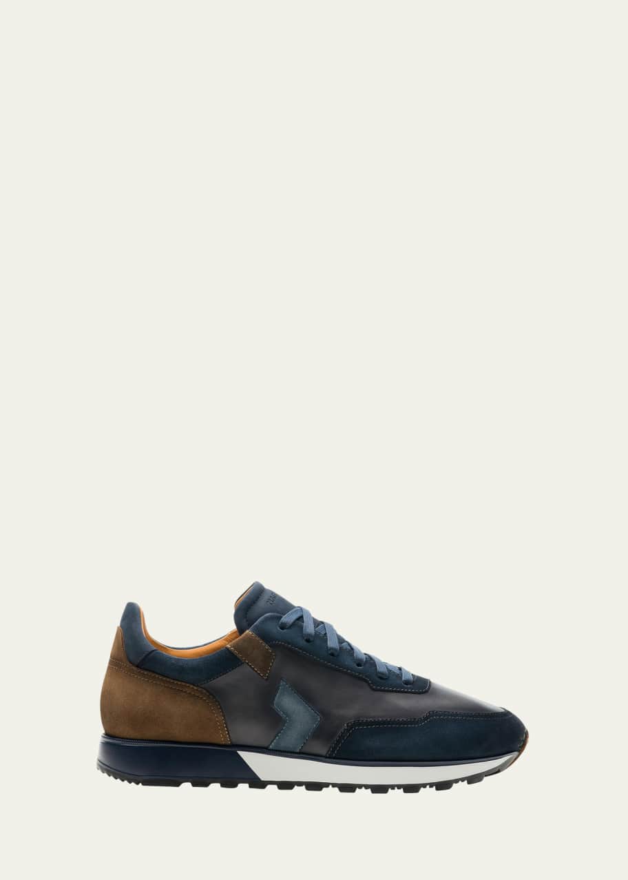 Magnanni Men's Leather Aero Runner Sneakers - Bergdorf Goodman