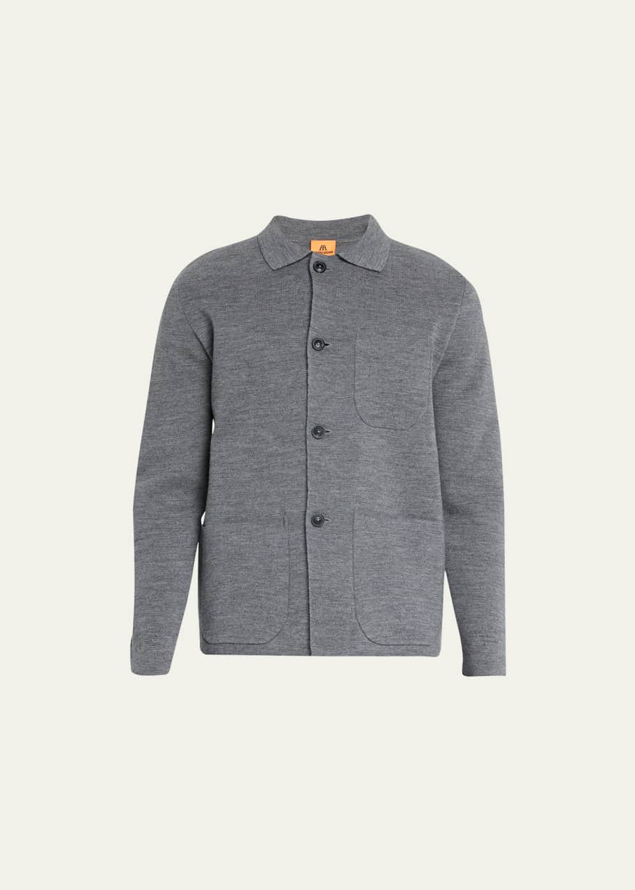 ANDERSEN-ANDERSEN Men's Wool Knit Work Jacket - Bergdorf Goodman