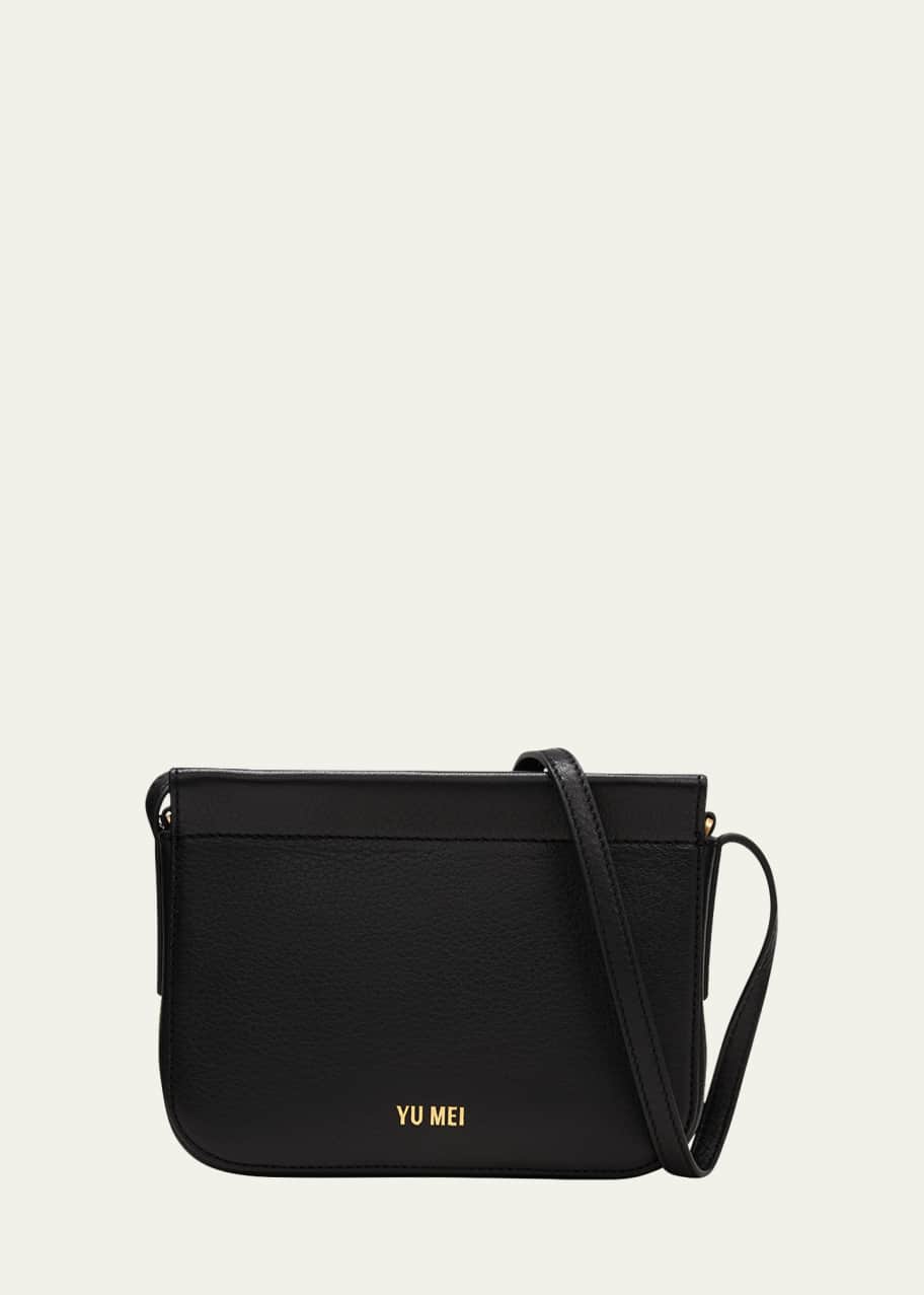 Yu Mei Scrunchie Vi Zip Leather Crossbody Bag - Bergdorf Goodman