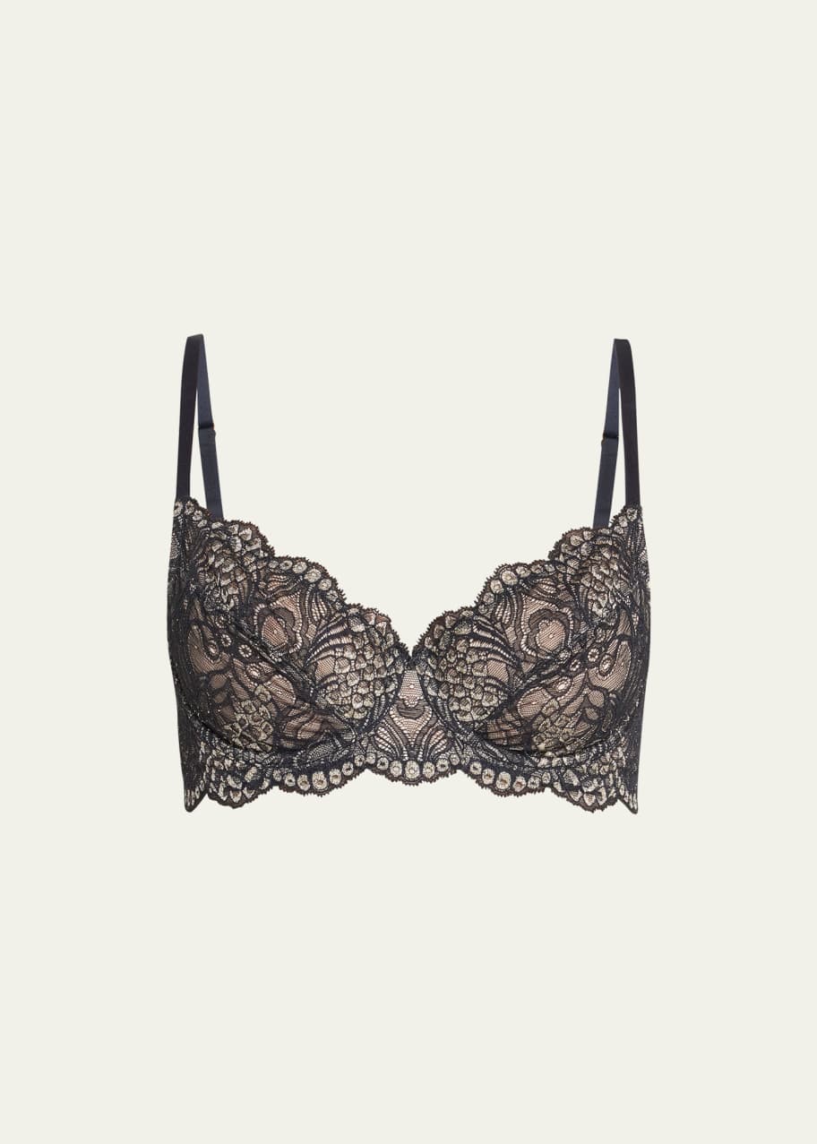 Hanro Scalloped Lace Two-Part Bra - Bergdorf Goodman