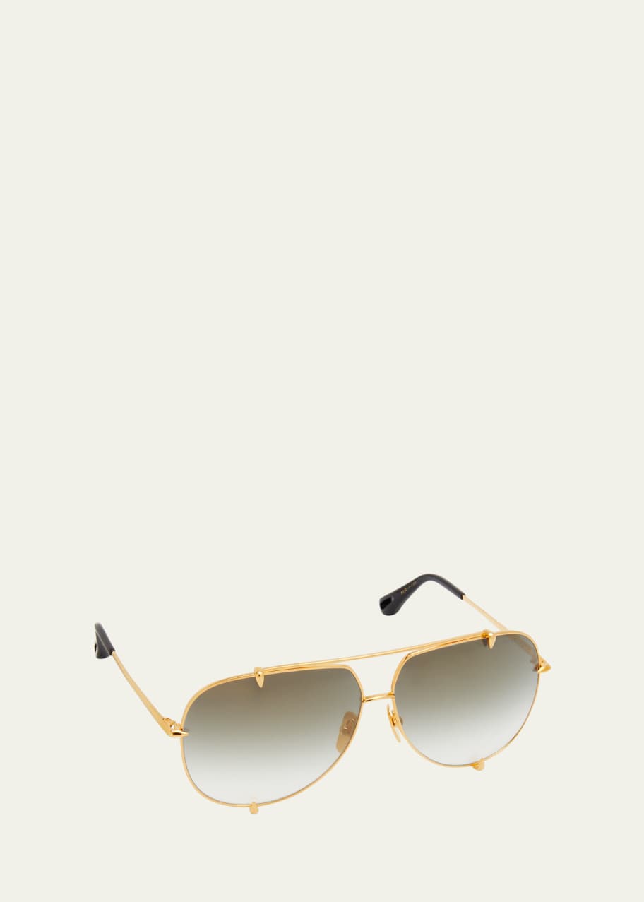 Dita Talon Titanium Aviator Sunglasses - Bergdorf Goodman