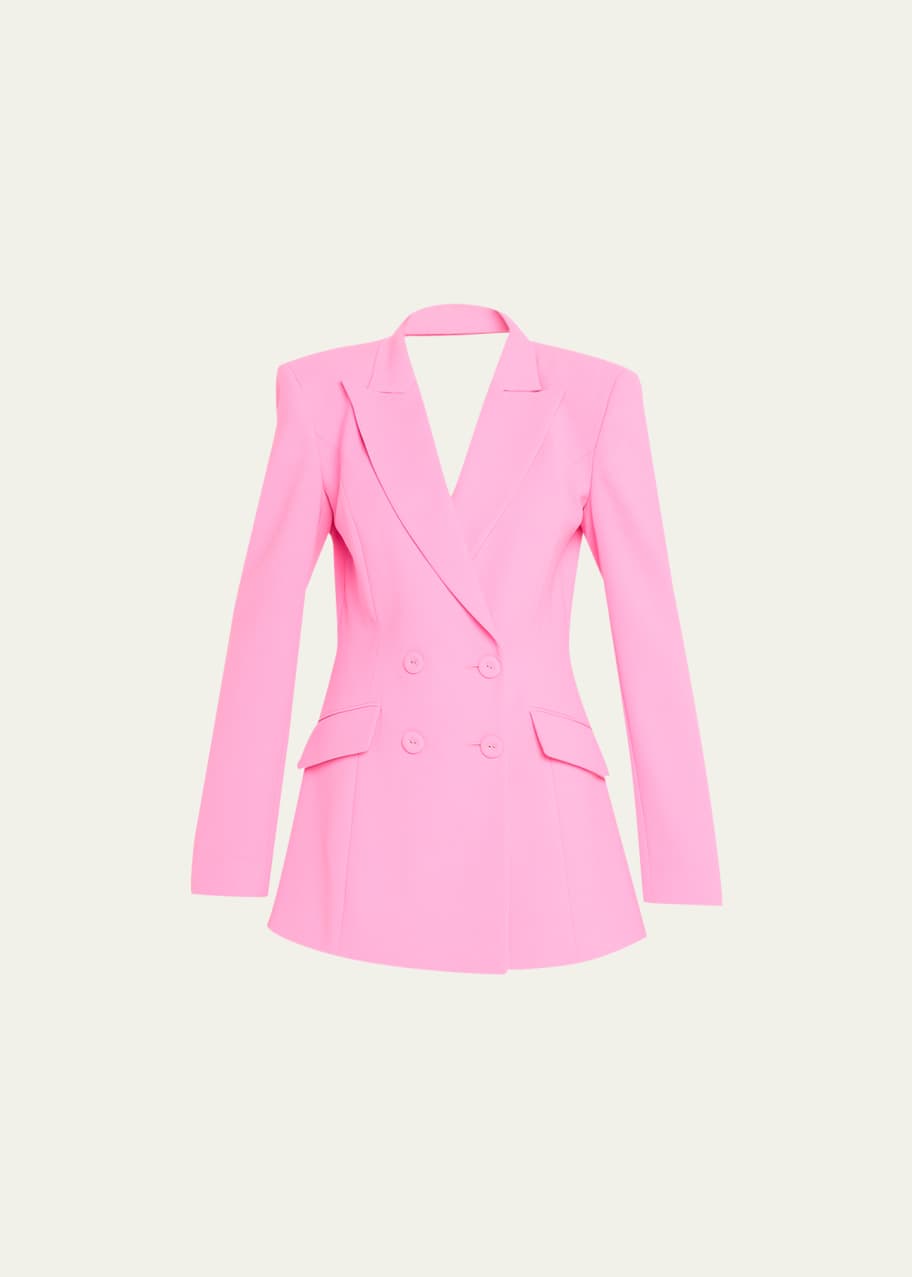 MONOT Backless Mini Blazer Jacket Dress - Bergdorf Goodman