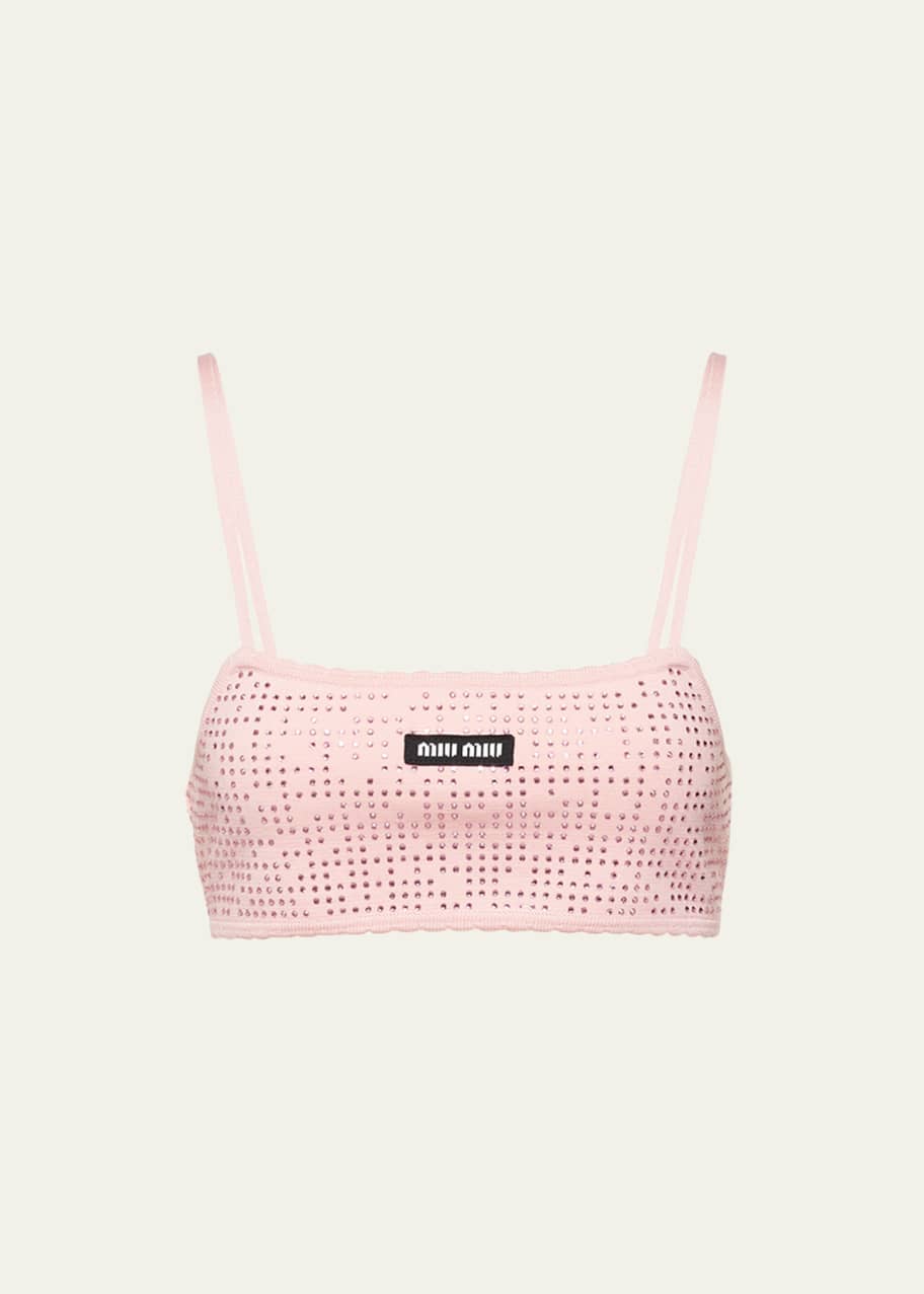 Miu Miu Top With Embellishment - Bergdorf Goodman