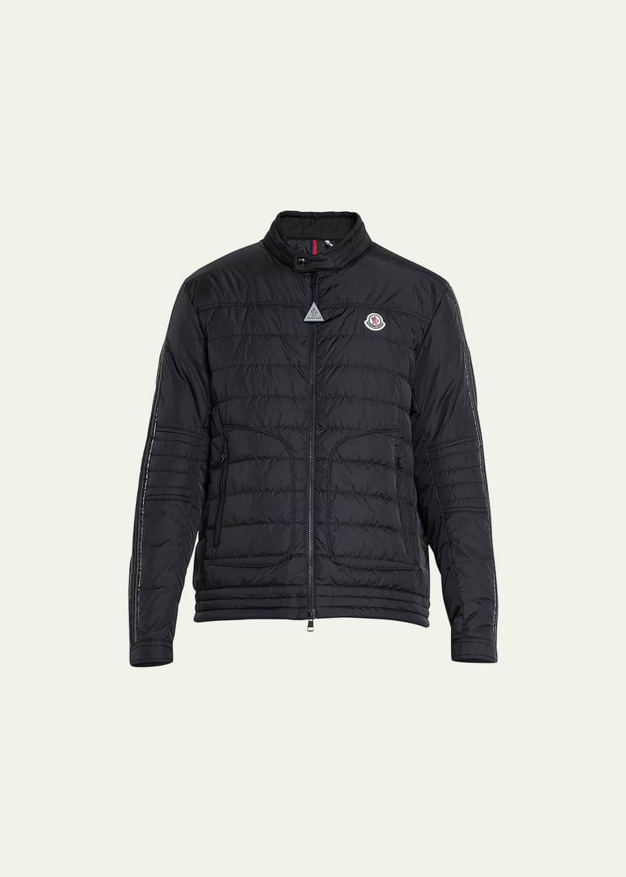 Moncler Men's Alkap Quilted Matte Nylon Biker Jacket - Bergdorf Goodman
