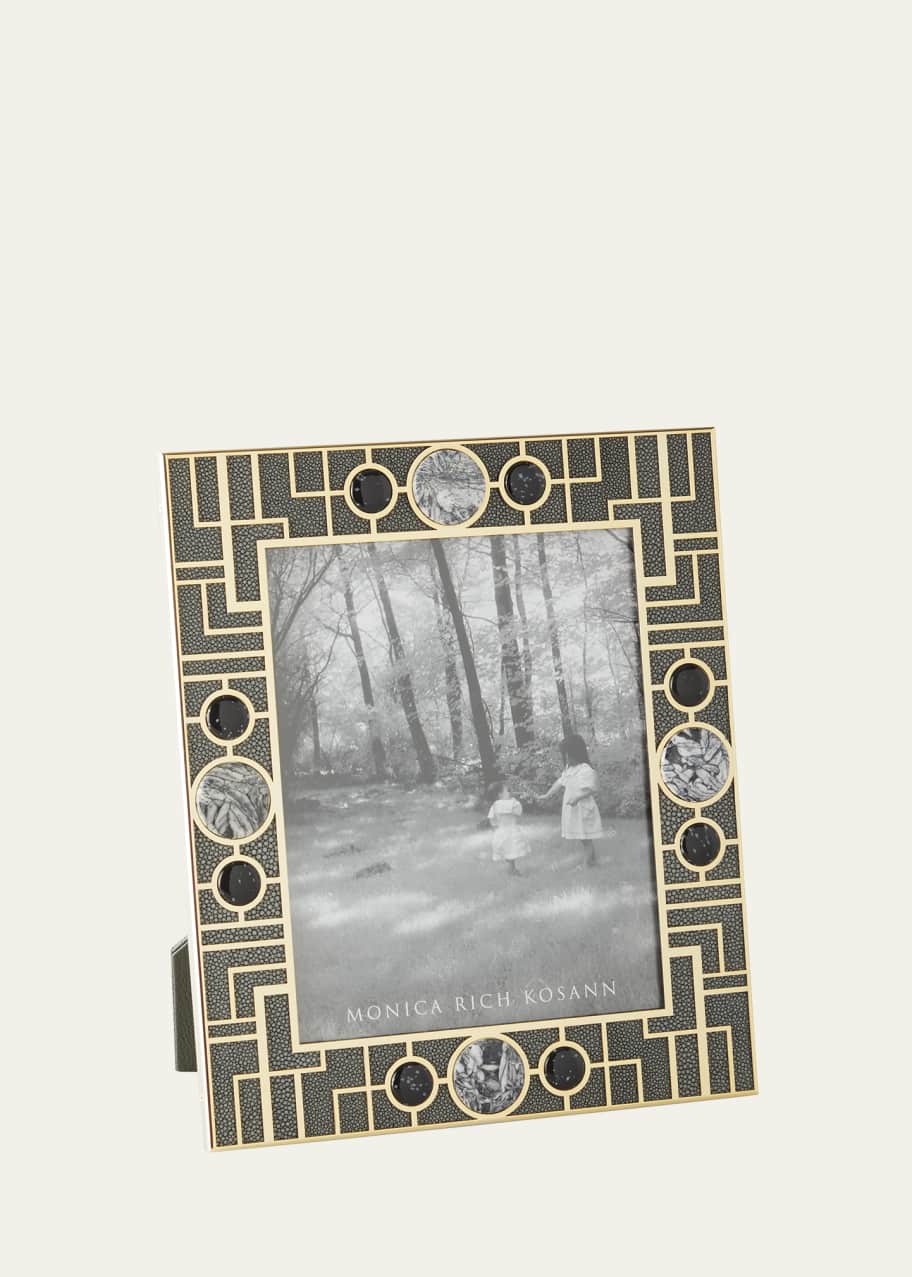 Monica Rich Kosann Grey Shagreen Frame W/ Pinolith, 8x10 - Bergdorf Goodman