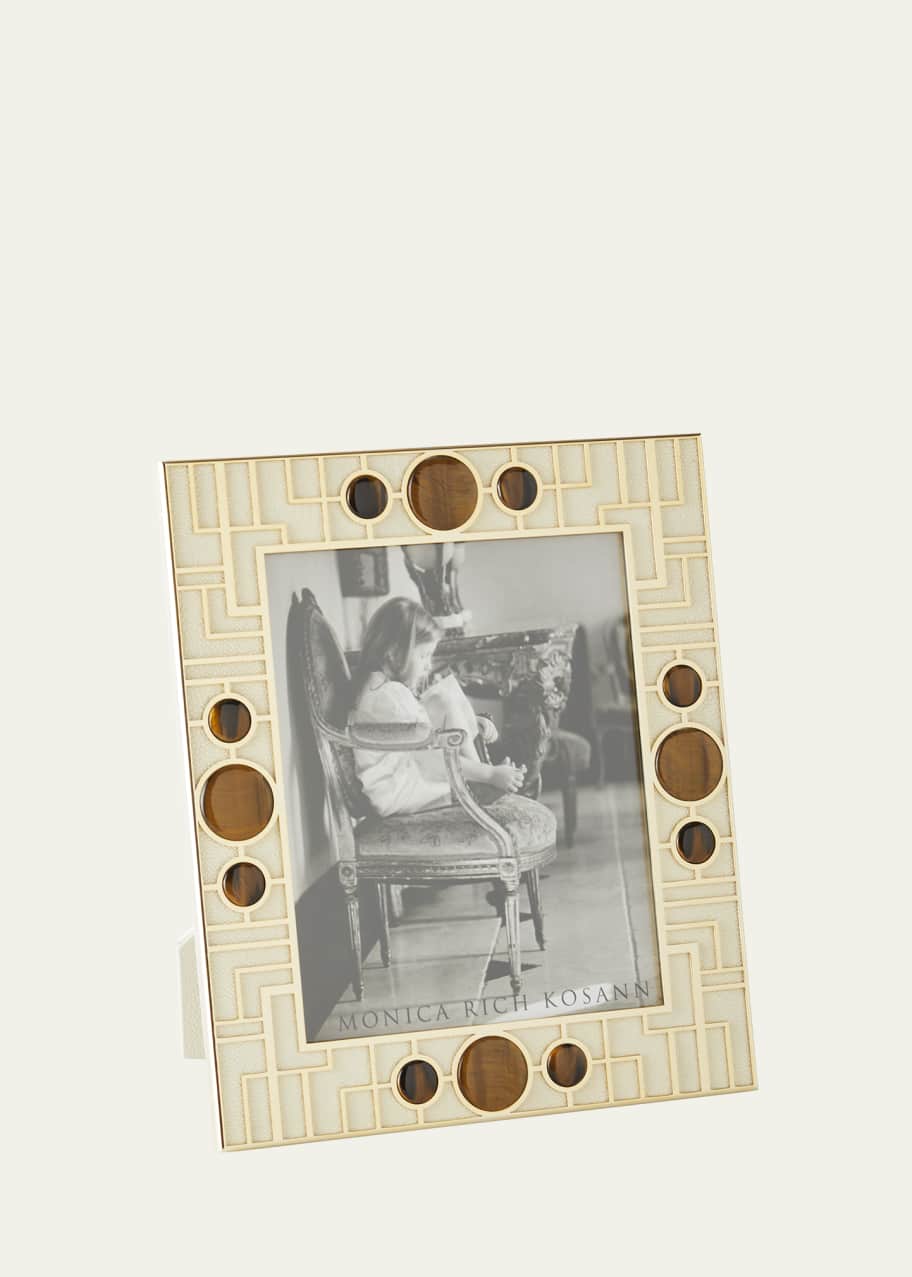 Monica Rich Kosann Ivory Shagreen Frame with Tiger's Eye, 8" x 10 ...