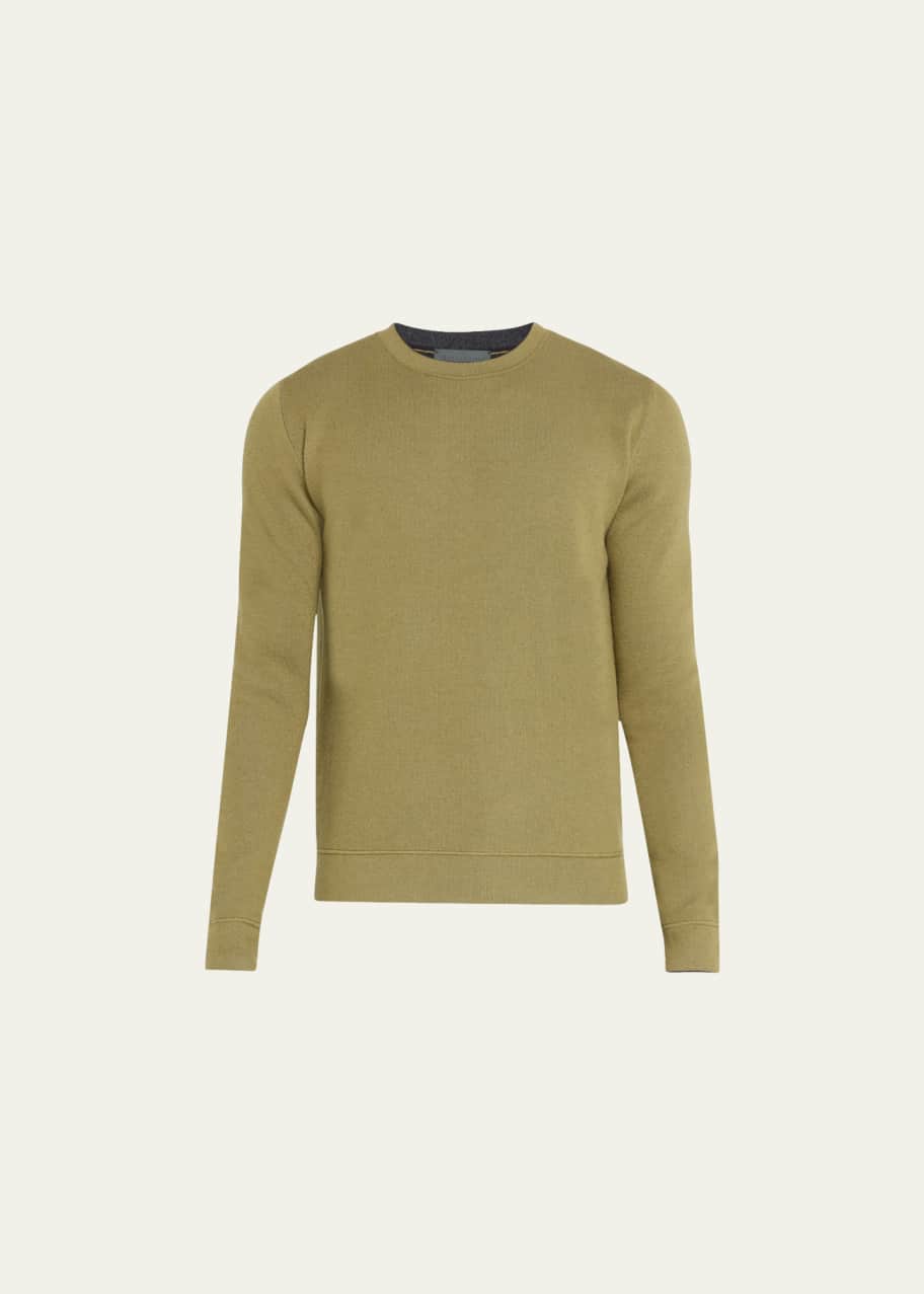 Iris Von Arnim Mens Tristan Cashmere Crewneck Sweater Bergdorf Goodman
