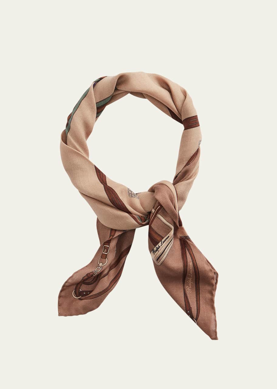 Ralph Lauren Purple Label Men's Equestrian Cashmere Neckerchief Scarf ...