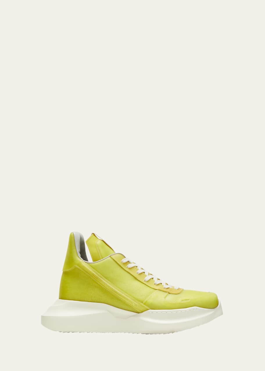 Rick Owens Men's Geth Leather Runner Sneakers - Bergdorf Goodman