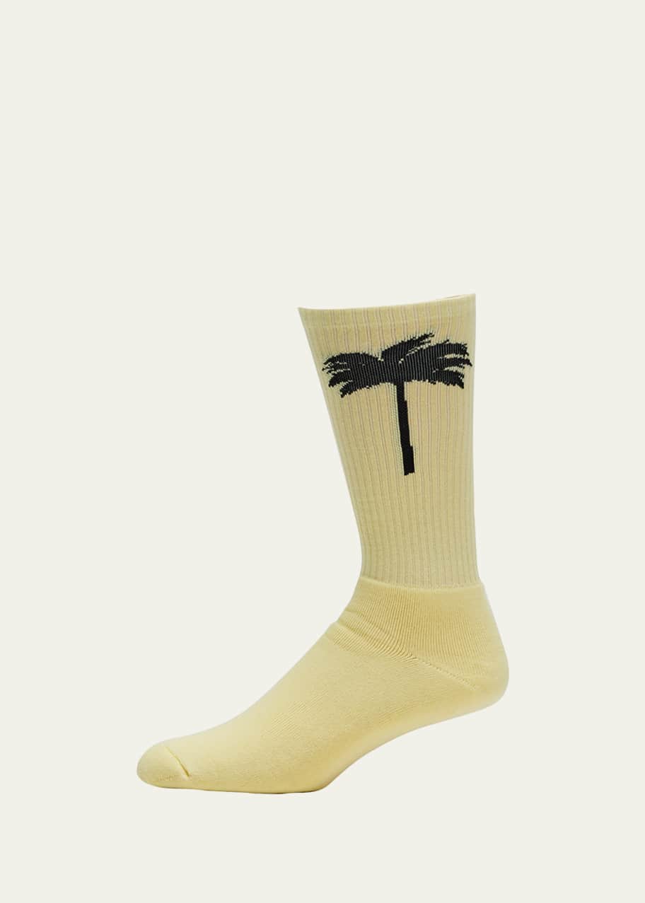 Palm Angels Men's Palm Crew Socks - Bergdorf Goodman
