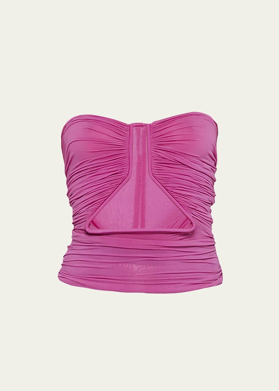 Rick Owens Strapless Prong Cutout Top - Bergdorf Goodman
