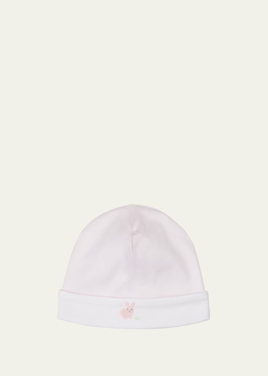 Kissy Kissy Bunny Burrows Embroidered Baby Hat - Bergdorf Goodman