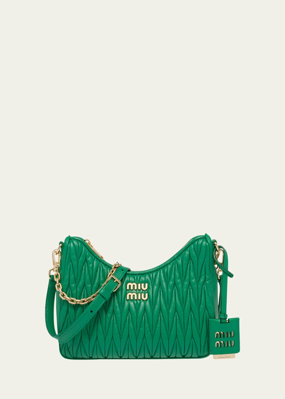 Miu Miu Matelasse Leather Crossbody Bag - Bergdorf Goodman