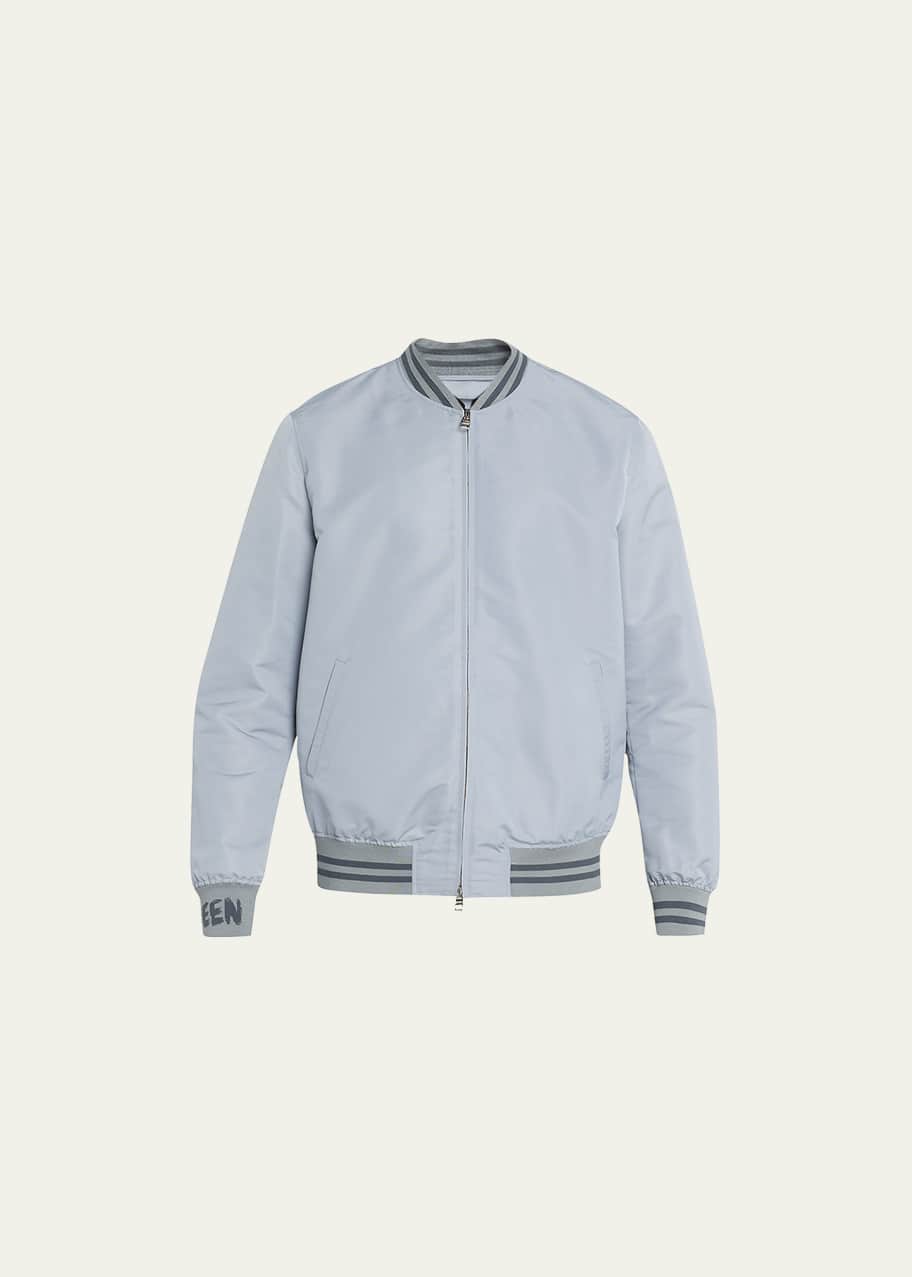 McQueen Men's Sporty Bomber Jacket - Bergdorf Goodman
