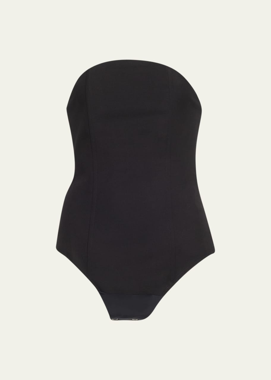 Rokh Convex-Shaped Strapless Corset Bodysuit - Bergdorf Goodman