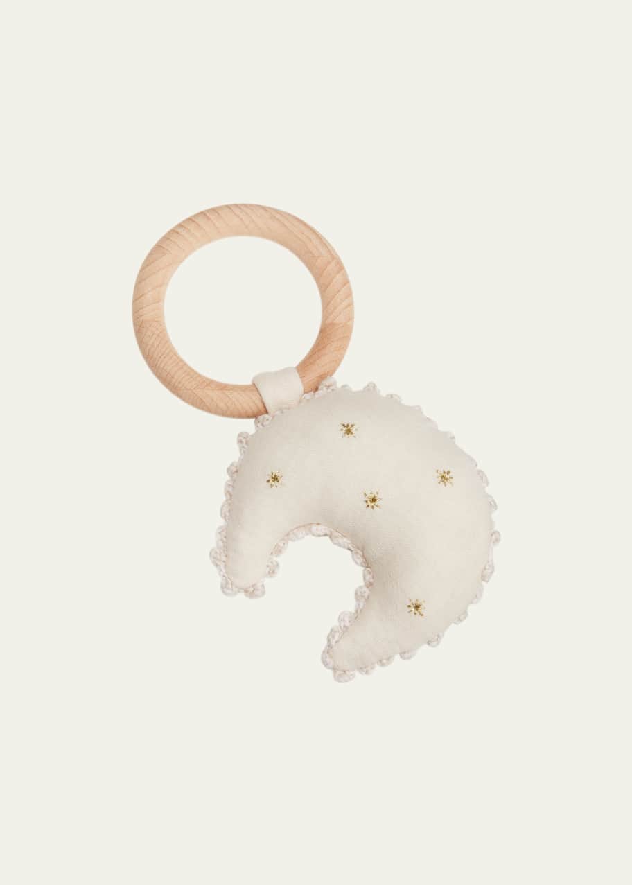 Albetta Kid's Crochet Moon Ring Rattle Toy - Bergdorf Goodman