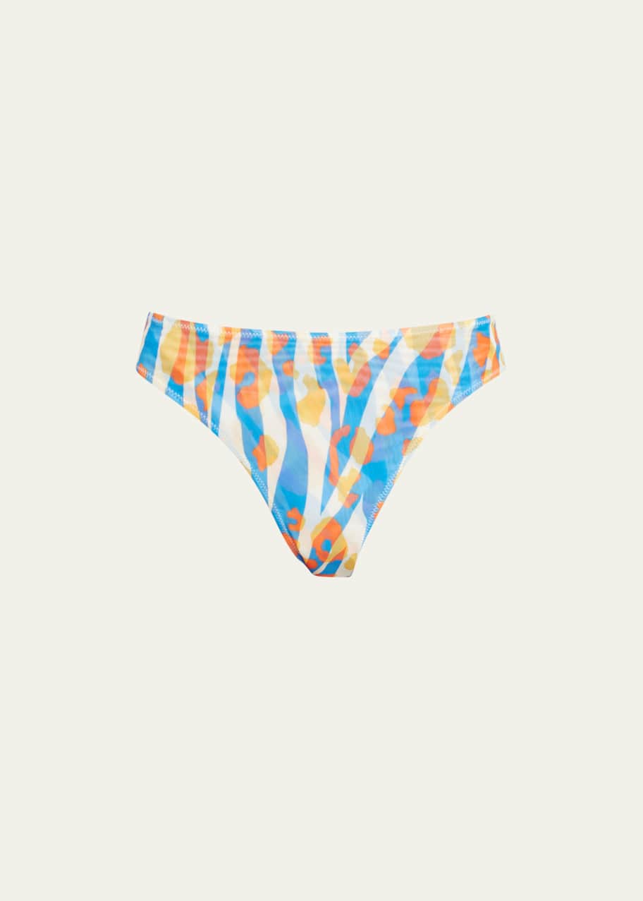 Solid and Striped The Brody Printed Mesh Bikini Bottoms - Bergdorf Goodman